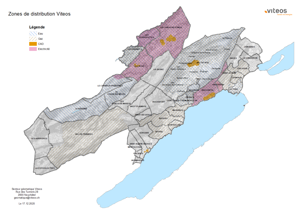 Cadastre Neuchatel: Informations et Services | Viteos